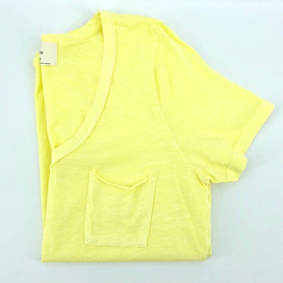 Anthropologie | Tops | Anthropologie Tla Pocket Tee Yellow Cotton Top ...